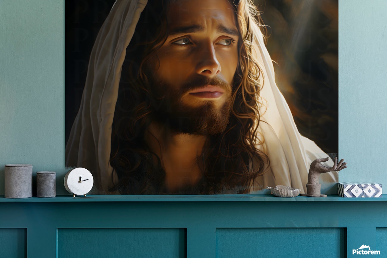 Stunning Jesus Christ Portrait Art Digital Download, Jesus Portrait ...