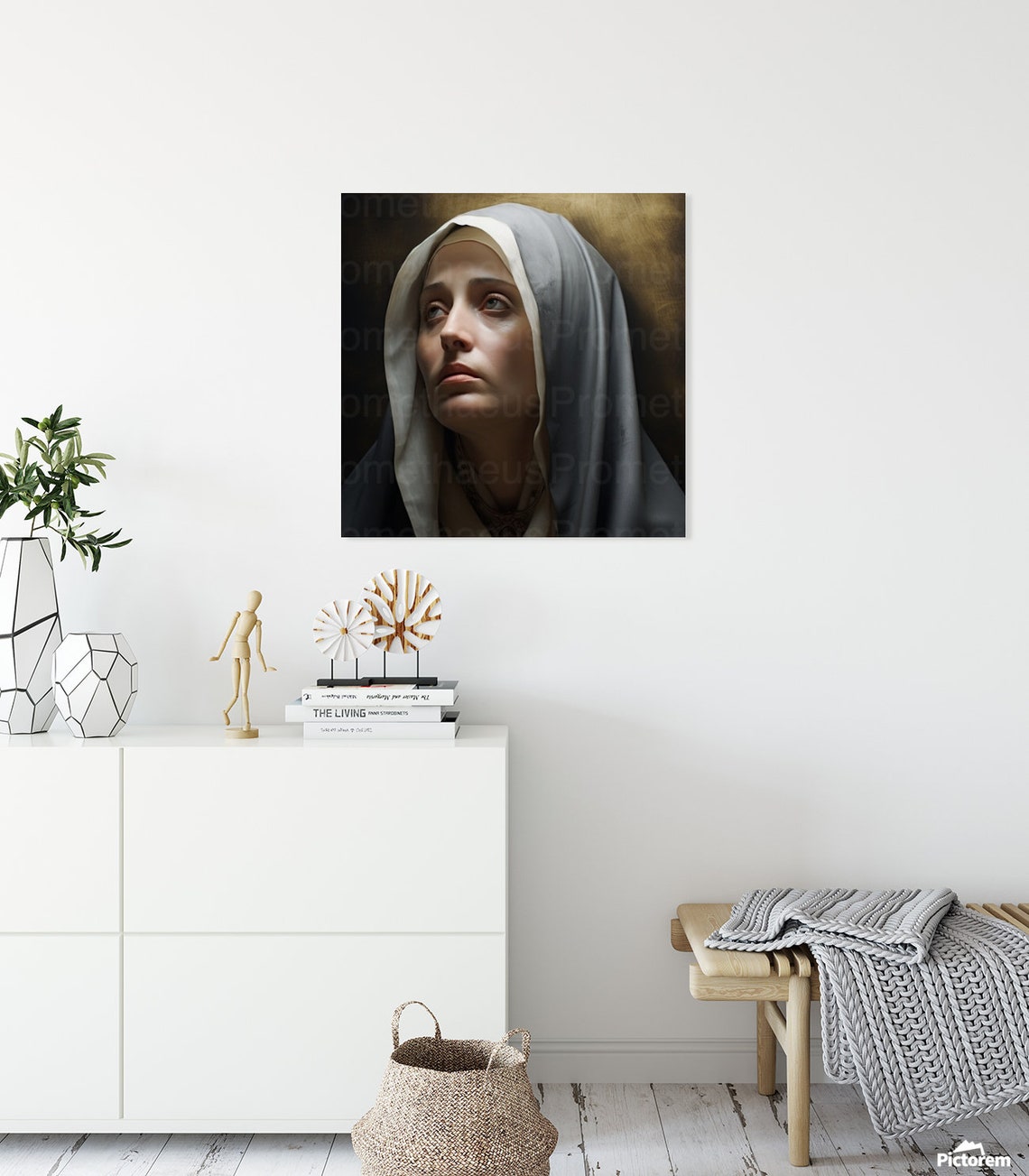 Our Lady of Sorrows Art Digital Download, Dolorosa Virgin Mary Portrait ...
