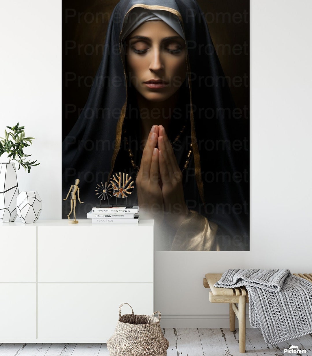 Our Lady of Sorrows Blessed Virgin Mary Portrait Digitally Download ...