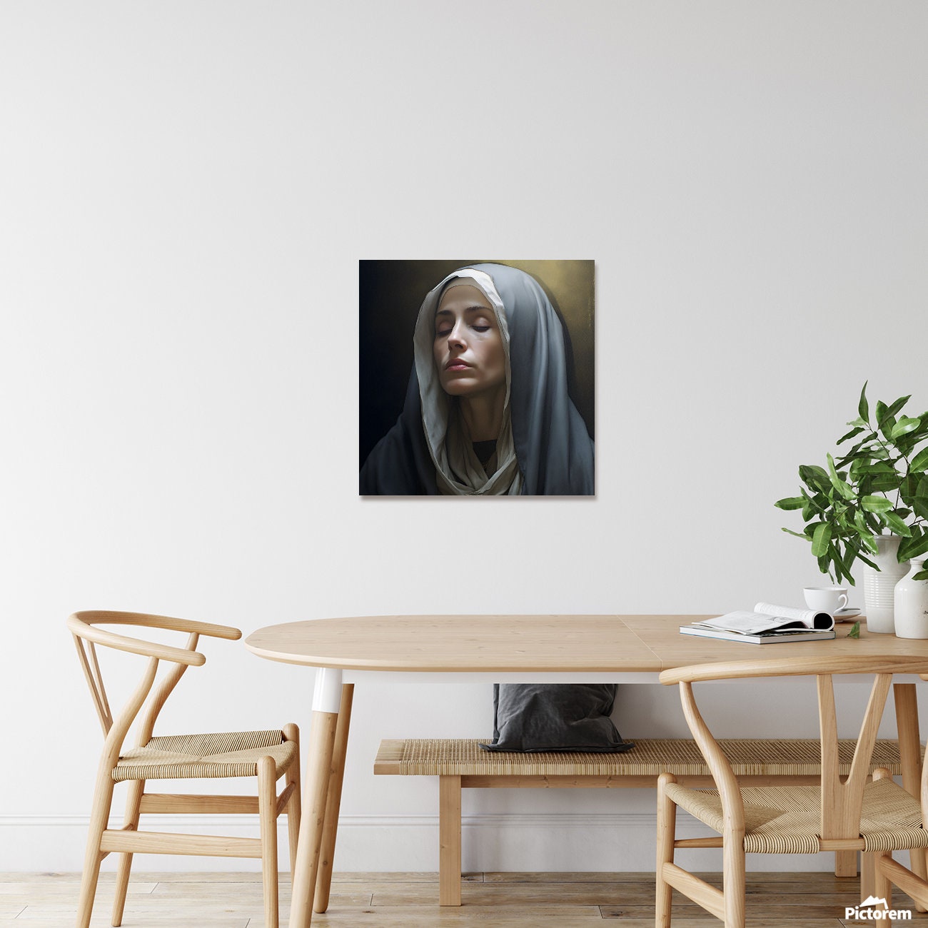 Our Lady of Sorrows Blessed Virgin Mary Portrait Digitally Download ...