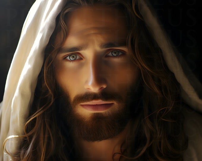 Jesus Christ No Face Portrait; Digital Painted Jesus Christ Portrait - Etsy
