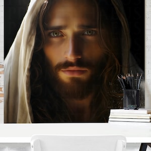 Stunning Jesus Christ Portrait Art Digital Download Jesus - Etsy