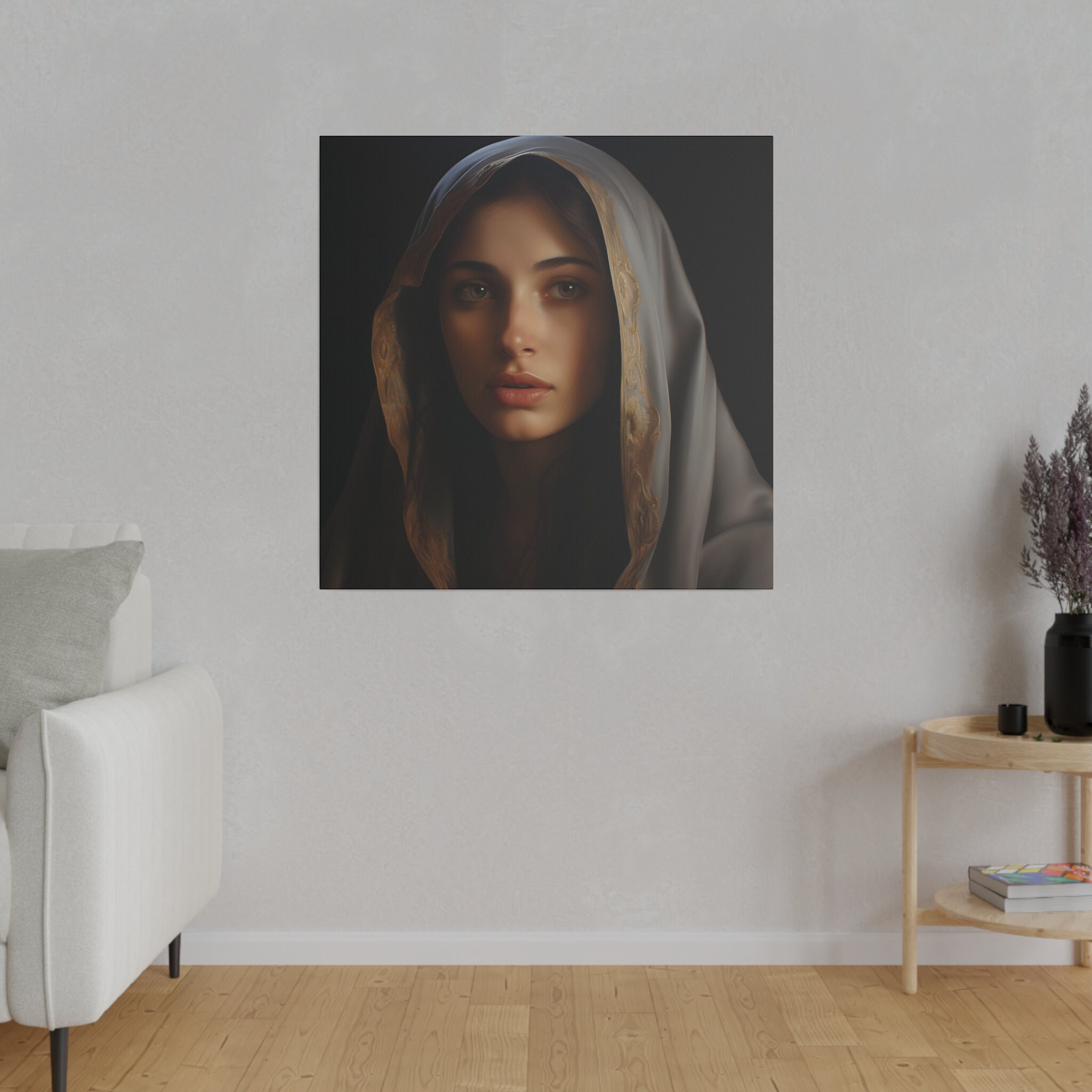 Blessed Virgin Mary Wall Art Modern Eco-friendly Frame & Canvas, Mother ...