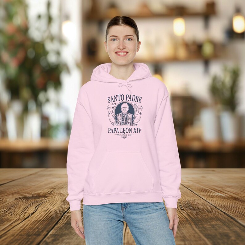 Santo Padre Papa Leon XIV Sudadera En Espanol New Pope Leo Hooded ...