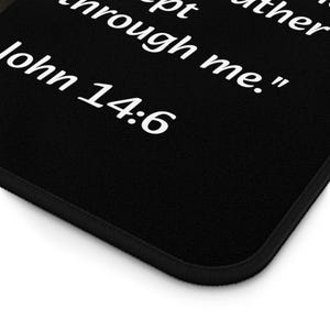 Religious Desk Mat Jesus Christ Portrait Bible Verse Jesus Photo Pad ...