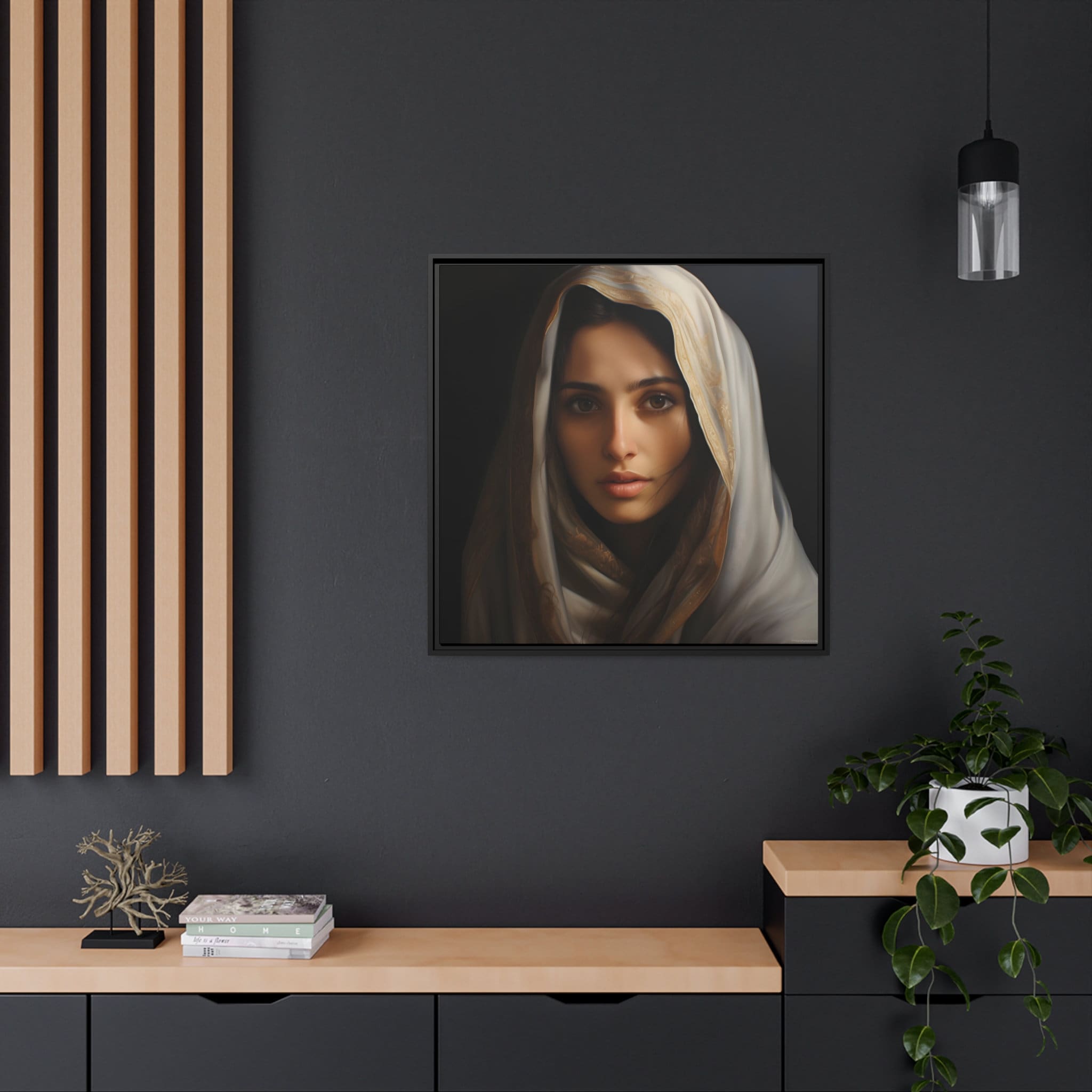 Blessed Virgin Mary Wall Art Modern Eco-friendly Frame & Canvas, Mother ...