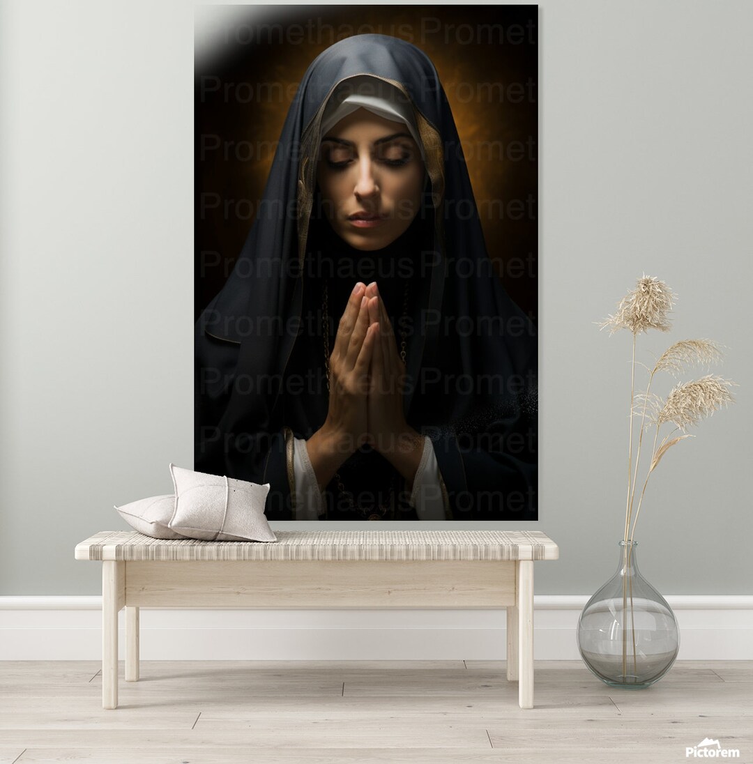 Our Lady of Sorrows Blessed Virgin Mary Portrait Digitally Download ...