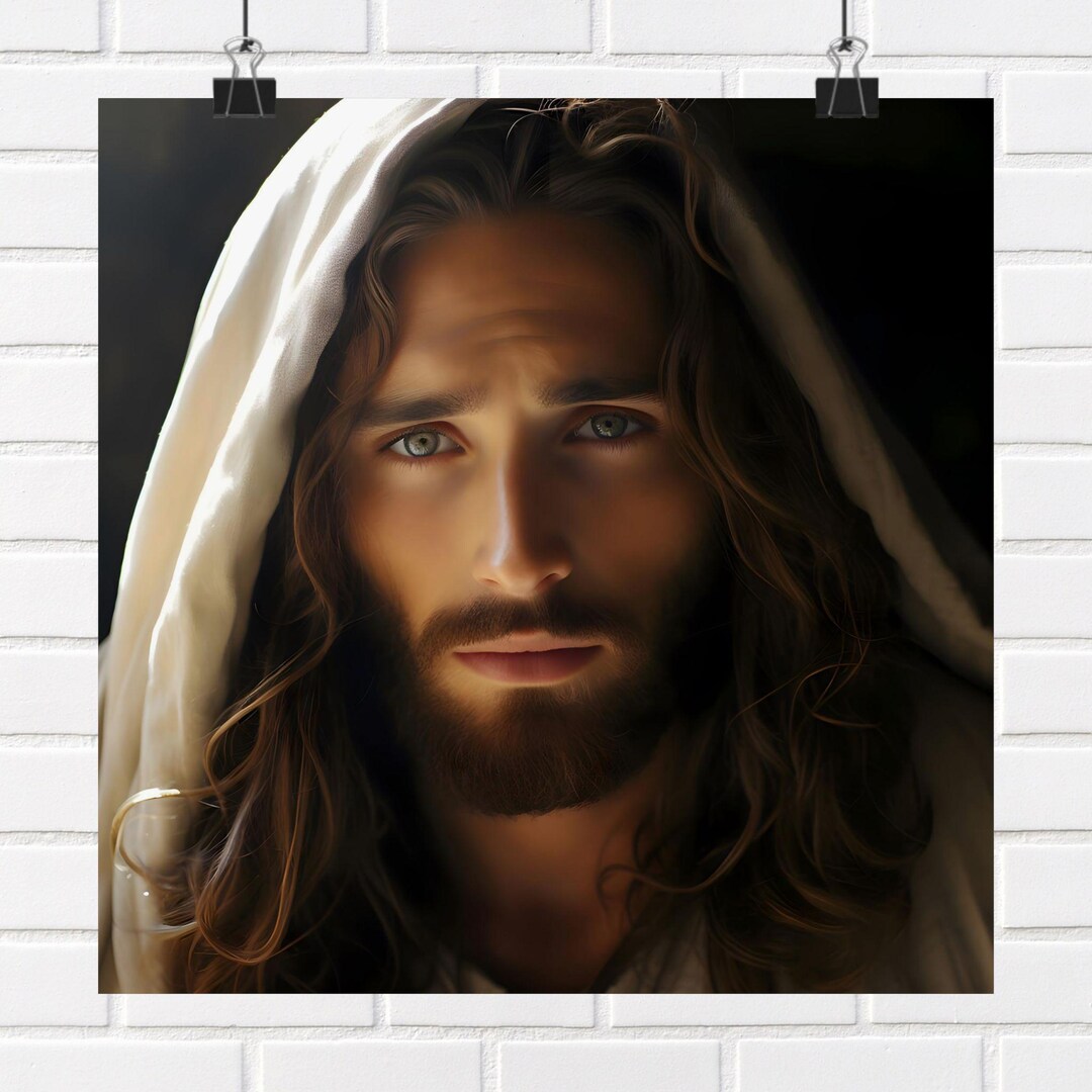 Stunning Jesus Christ Wall Art Poster Catholic Artwork Hyperrealistic ...