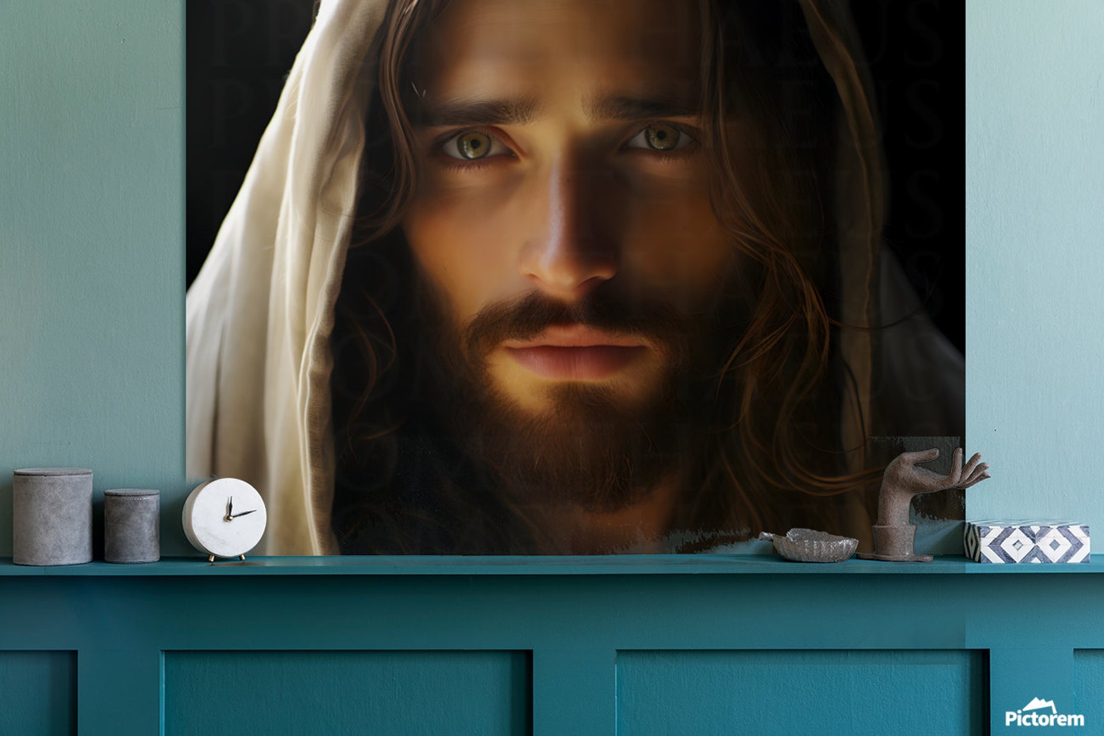 Stunning Jesus Christ Portrait Art Digital Download Jesus Etsy