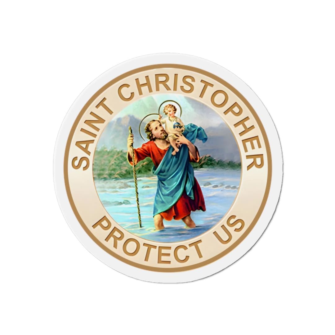 Religious Magnet Catholic St Christopher Medal Protection Travelers ...