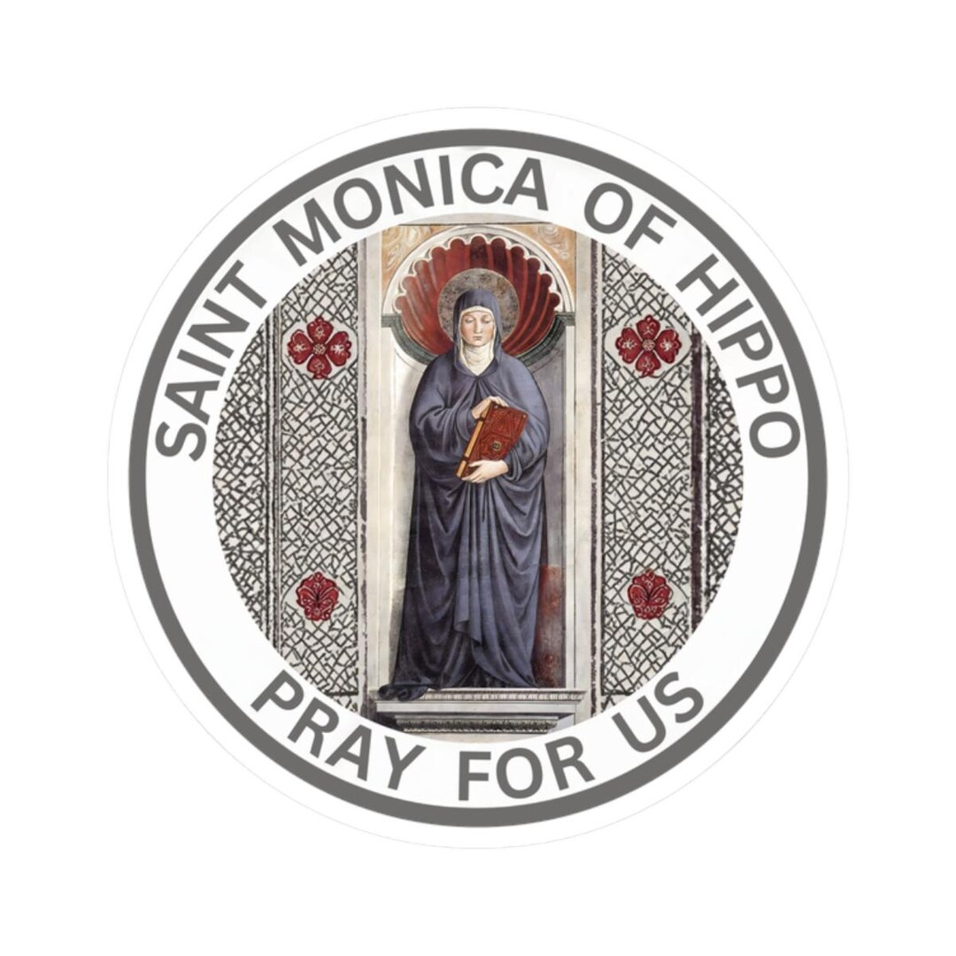 Religious Sticker St Monica of Hippo Medal Wives Patron Saint of ...