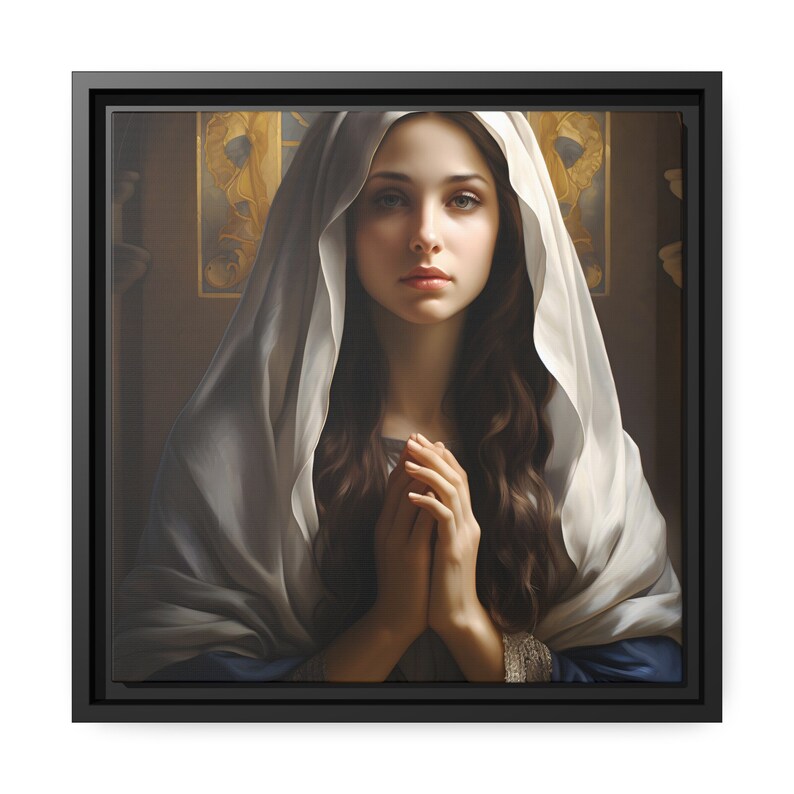 Blessed Virgin Mary Wall Art Modern Eco-friendly Frame & Canvas, Mother ...
