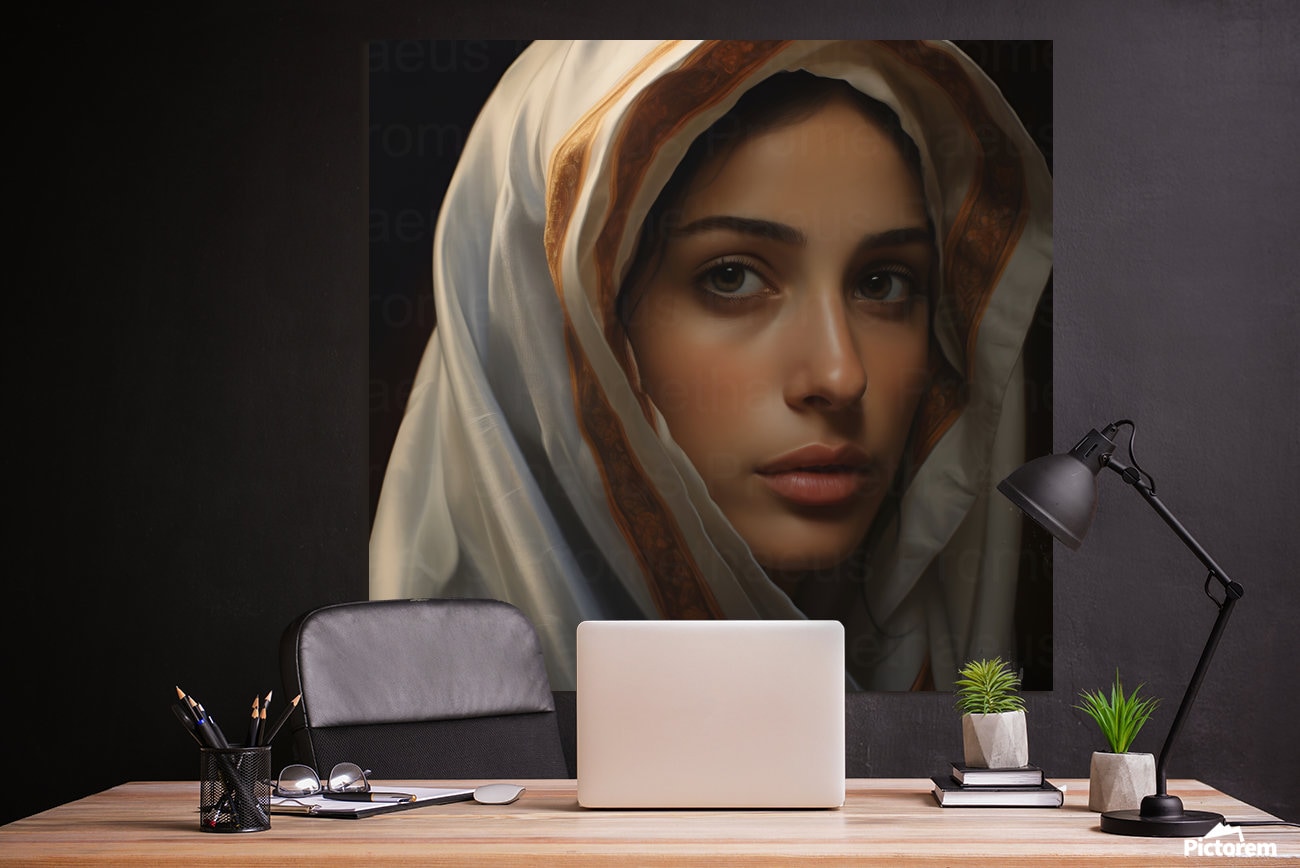 Blessed Virgin Mary Portrait Art Digital Download Mother Mary - Etsy