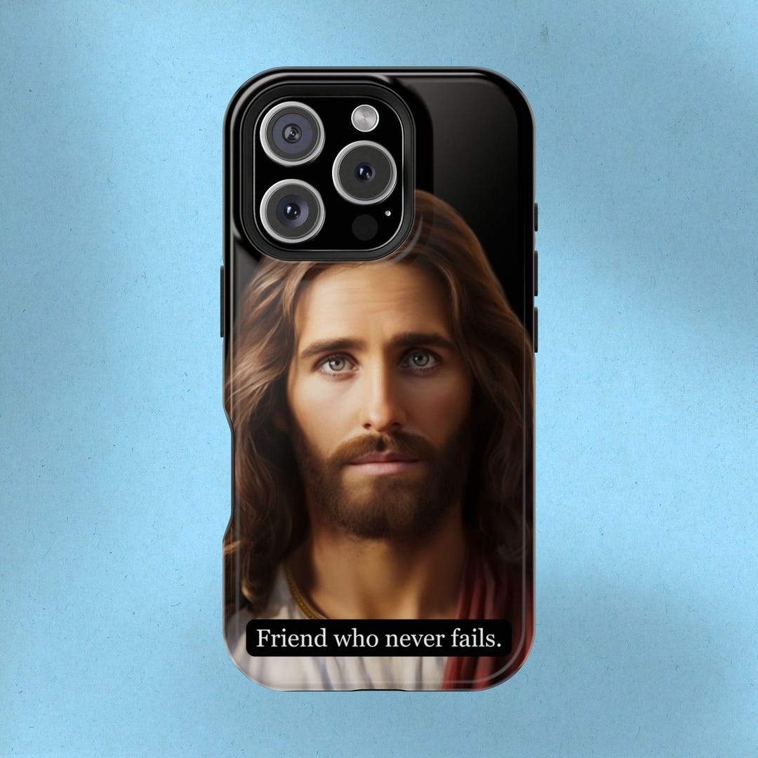 Jesus iPhone Case With Magsafe Christ Portrait Magnetic Tough Cover ...