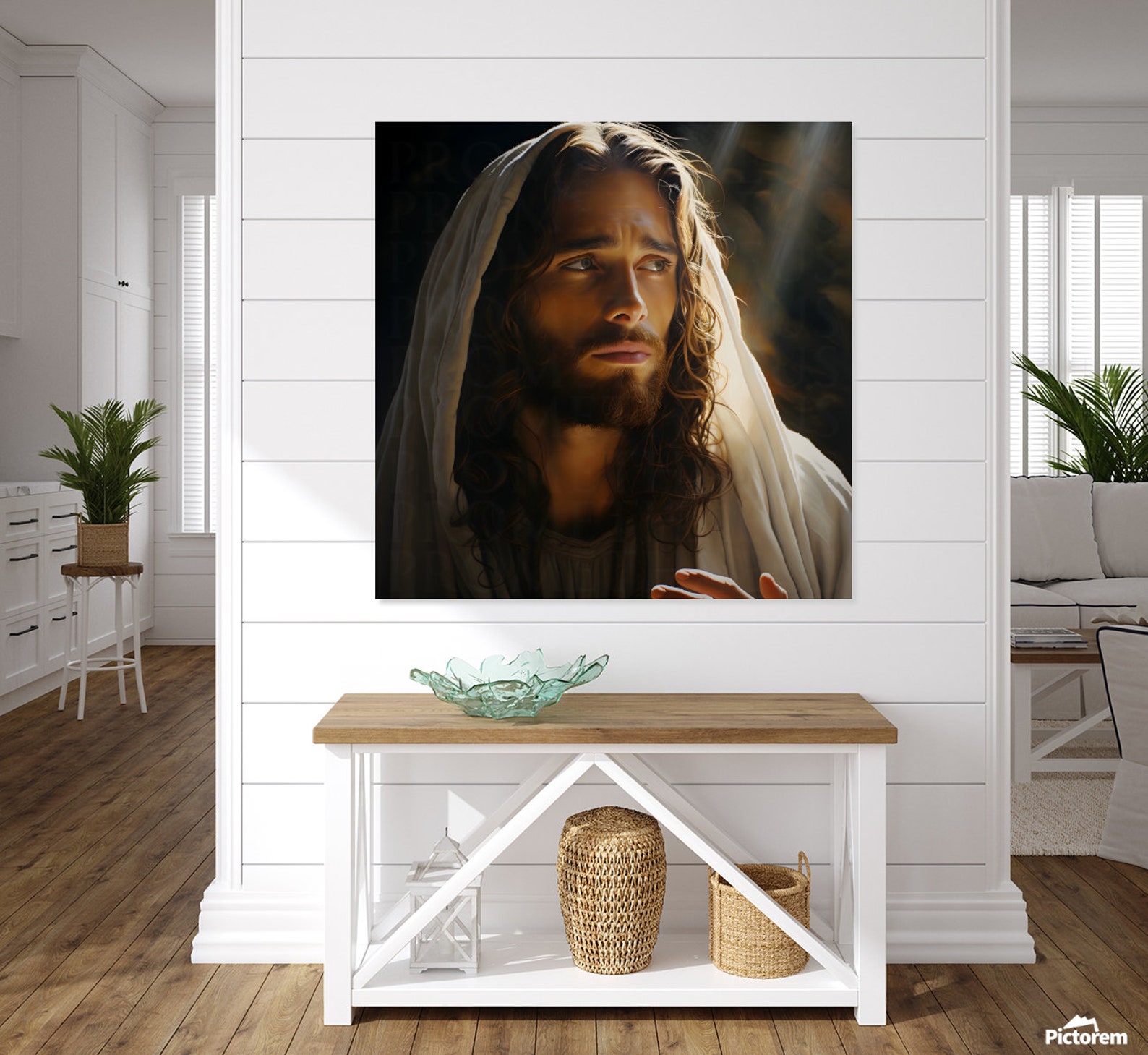 Stunning Jesus Christ Portrait Art Digital Download, Jesus Portrait ...
