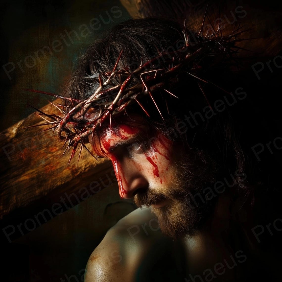 Crucified Jesus Christ Picture Printable Wall Art Jesus Art Crucifixion ...
