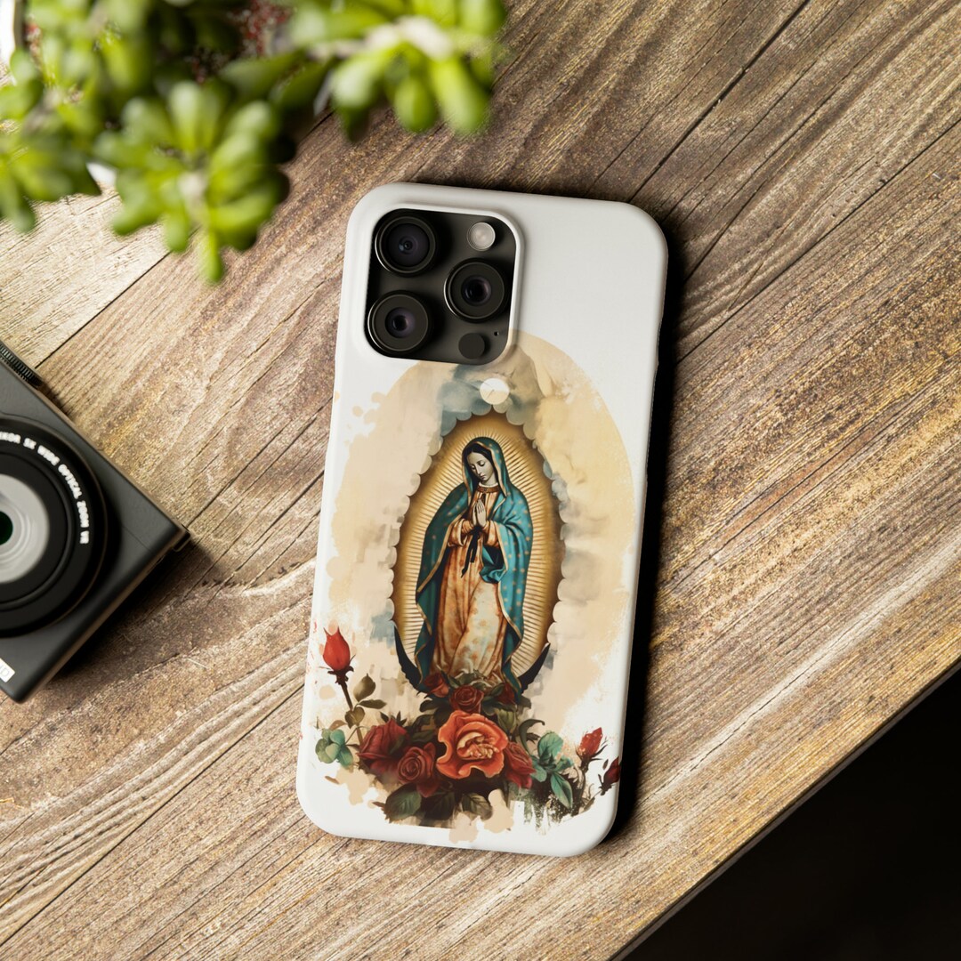 Guadalupe Virgin Mary Phone Case for iPhone 15 Pro Max, iPhone 14, iPhone XS, iPhone 13 12 11 ...