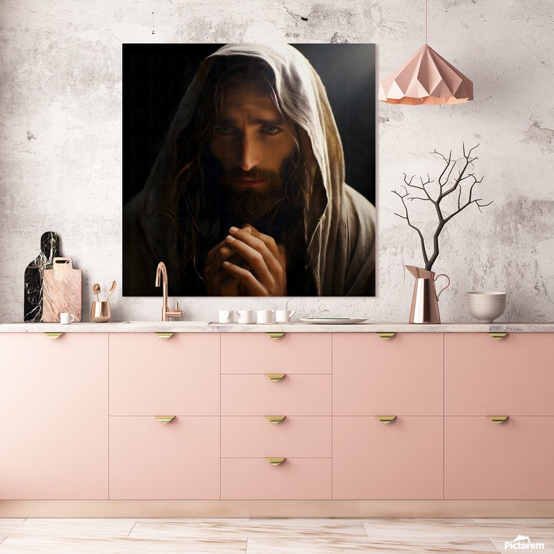 Stunning Jesus Christ Portrait Art Digital Download, Jesus Portrait Digital Print, Printable ...