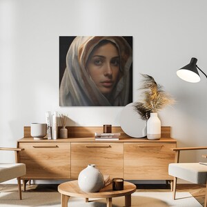 Blessed Virgin Mary Portrait Art Digital Download, Mother Mary Digital ...