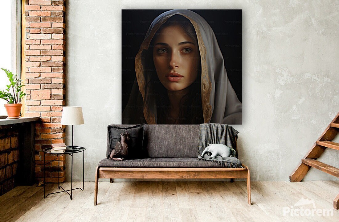 Blessed Virgin Mary Wall Art Modern Eco-friendly Frame & Canvas, Mother ...