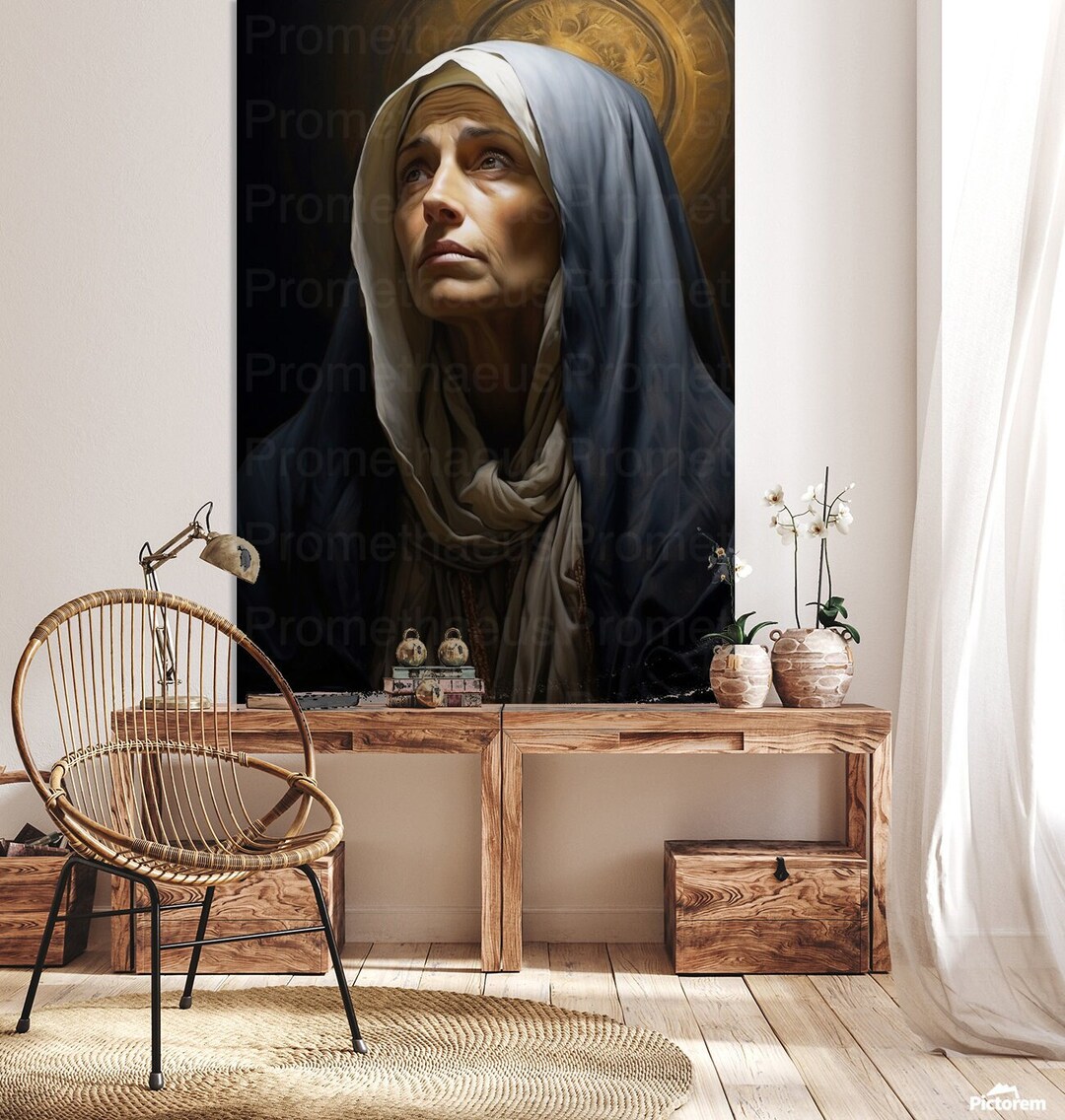 Our Lady of Sorrows Blessed Virgin Mary Portrait Digitally Download ...