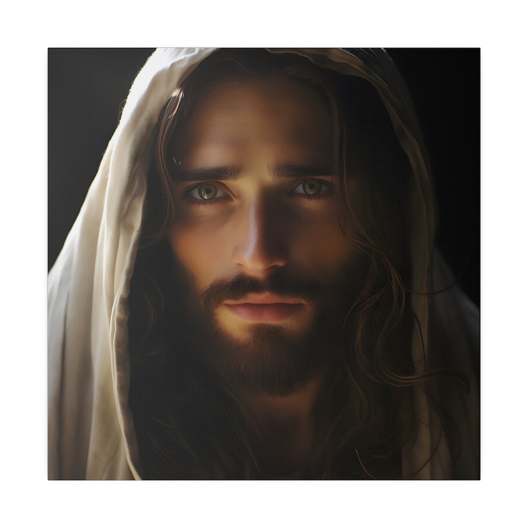Stunning Jesus Christ Portrait in Canvas, Jesus Portrait, Jesus Christ ...