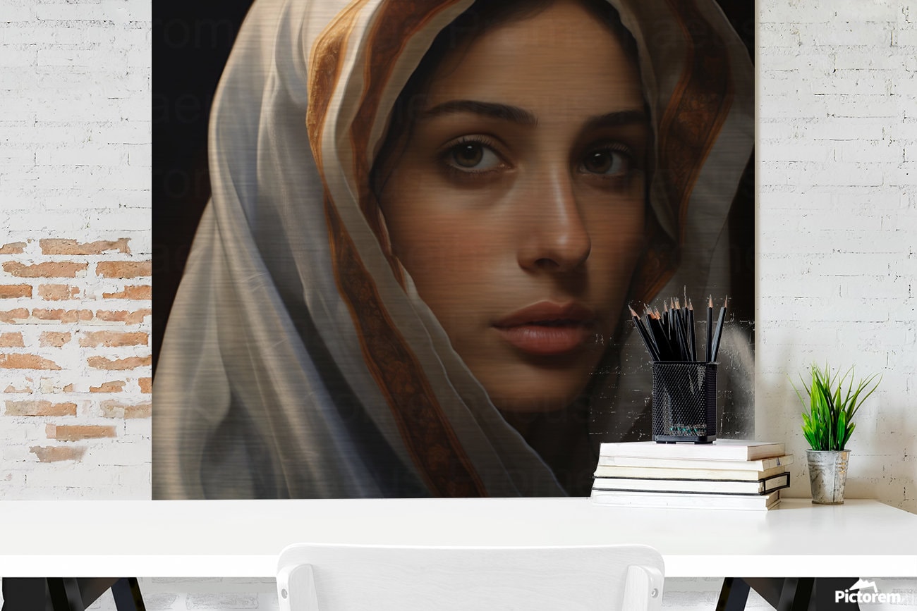 Blessed Virgin Mary Portrait Art Digital Download Mother Mary - Etsy