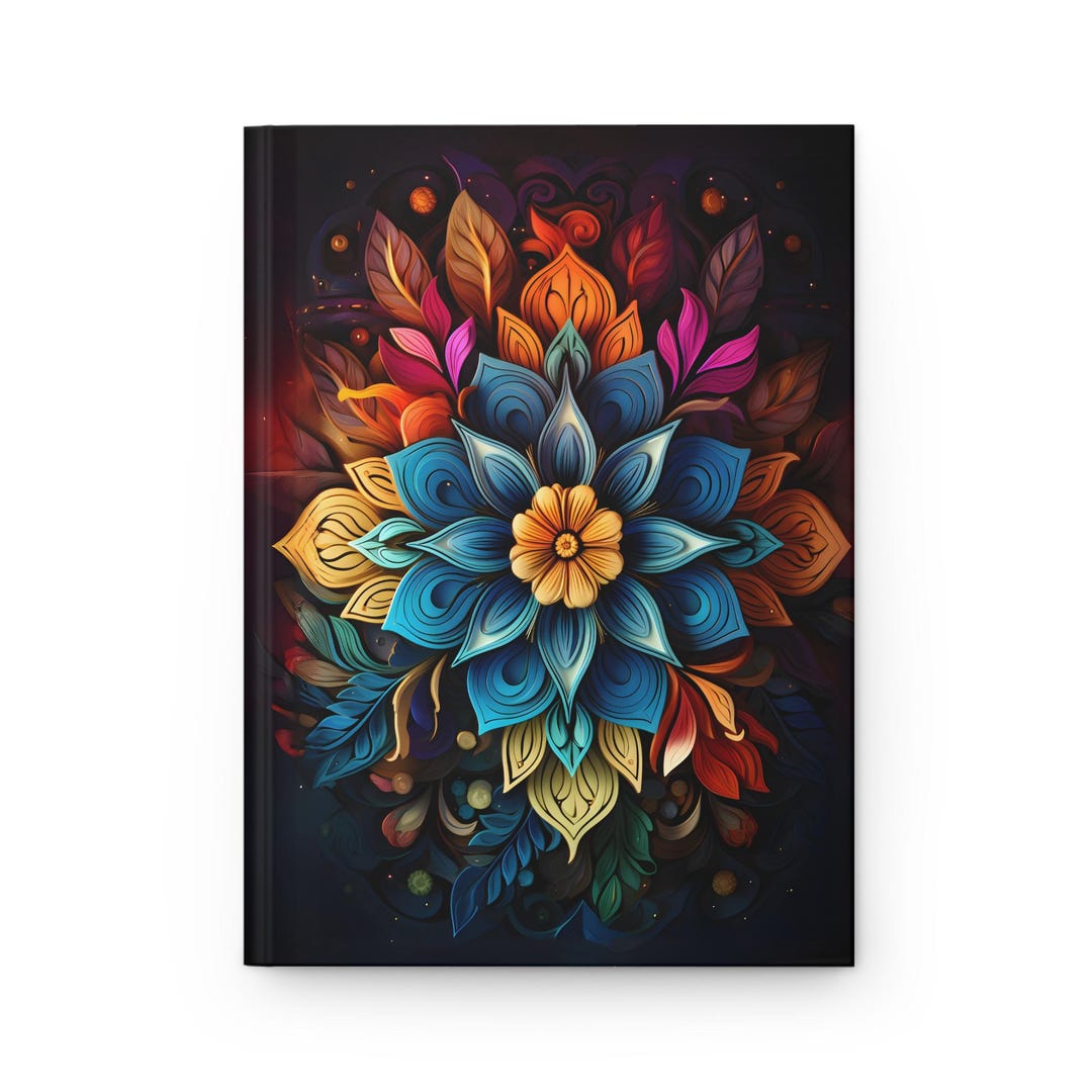 Mandala Journal Colorful Diary Notebook Meditation Planner Boho Writing ...