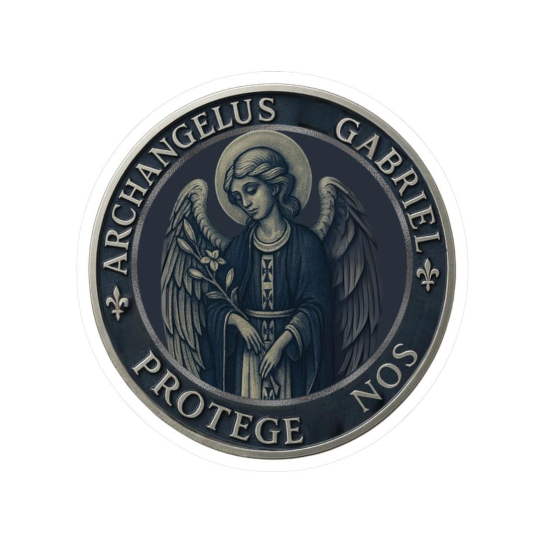 Religious Sticker St Gabriel Archangel Catholic Media Communicator ...
