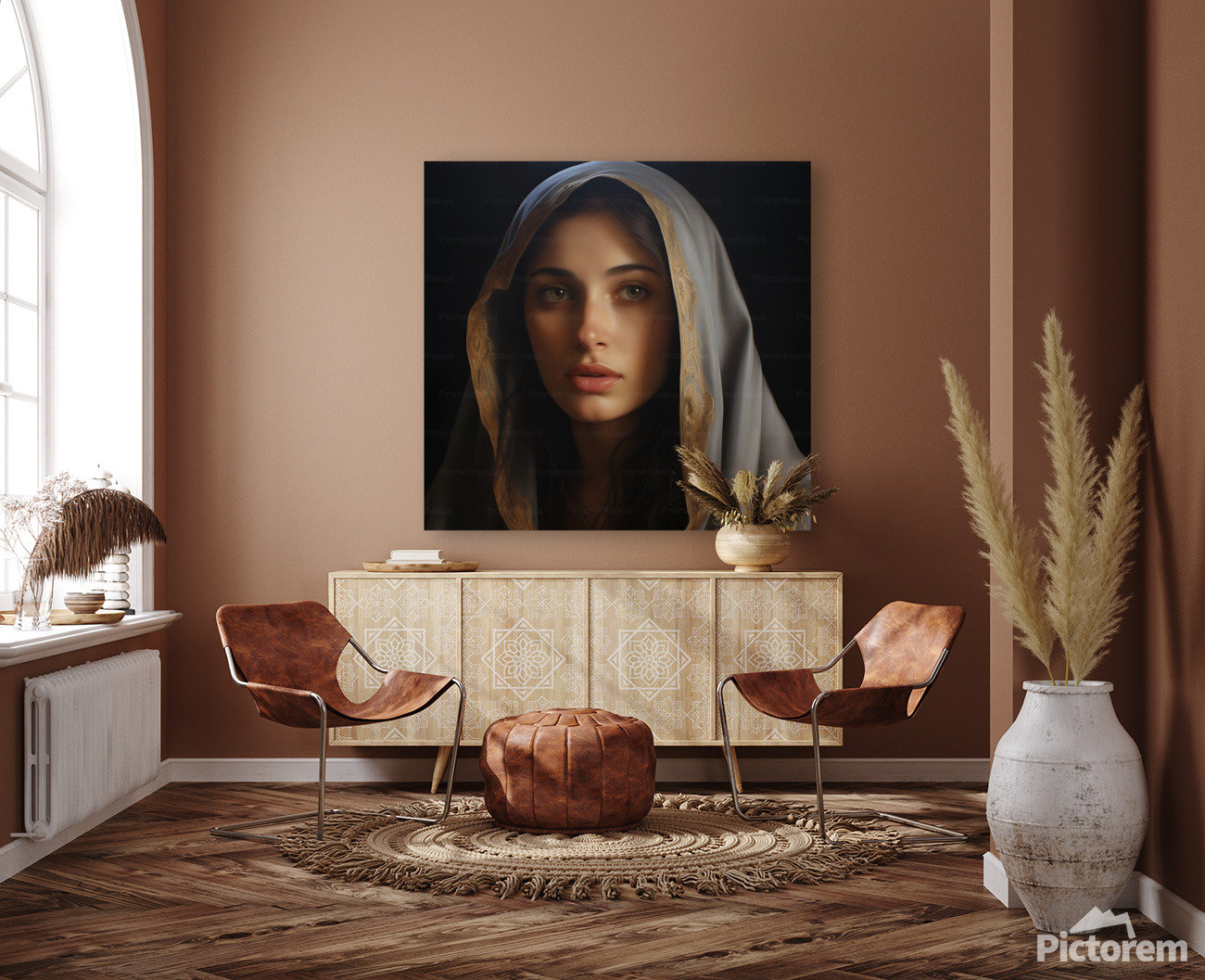 Blessed Virgin Mary Portrait Art Digital Download Mother Mary - Etsy