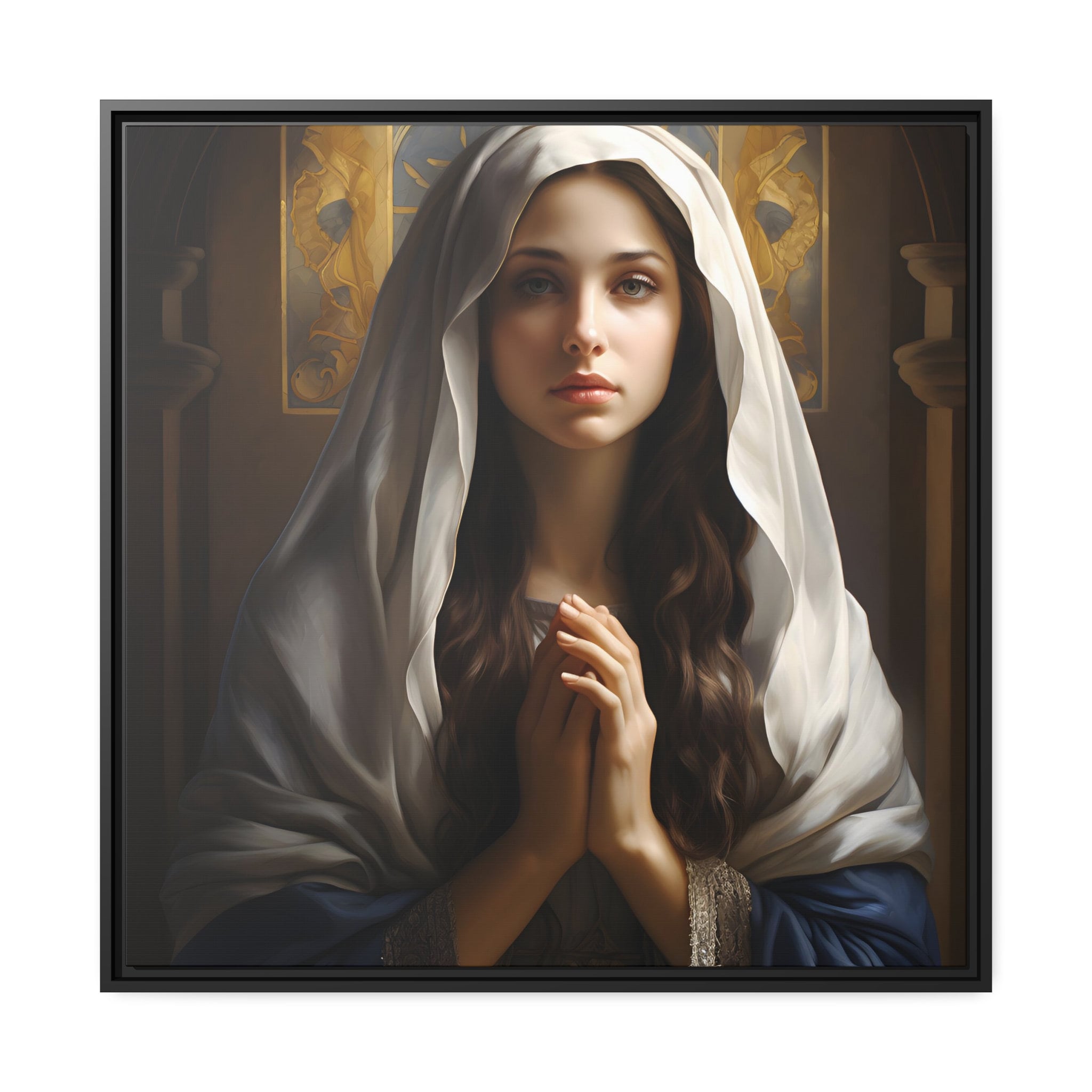 Blessed Virgin Mary Wall Art Modern Eco-friendly Frame & Canvas, Mother ...