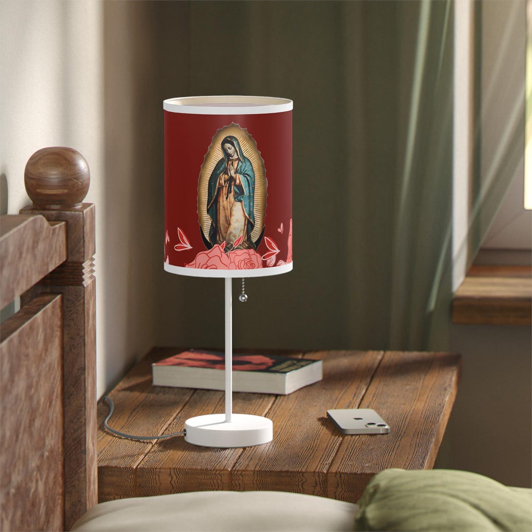 Our Lady of Guadalupe Table Lamp Blessed Mother Lamp Virgin Mary Light ...