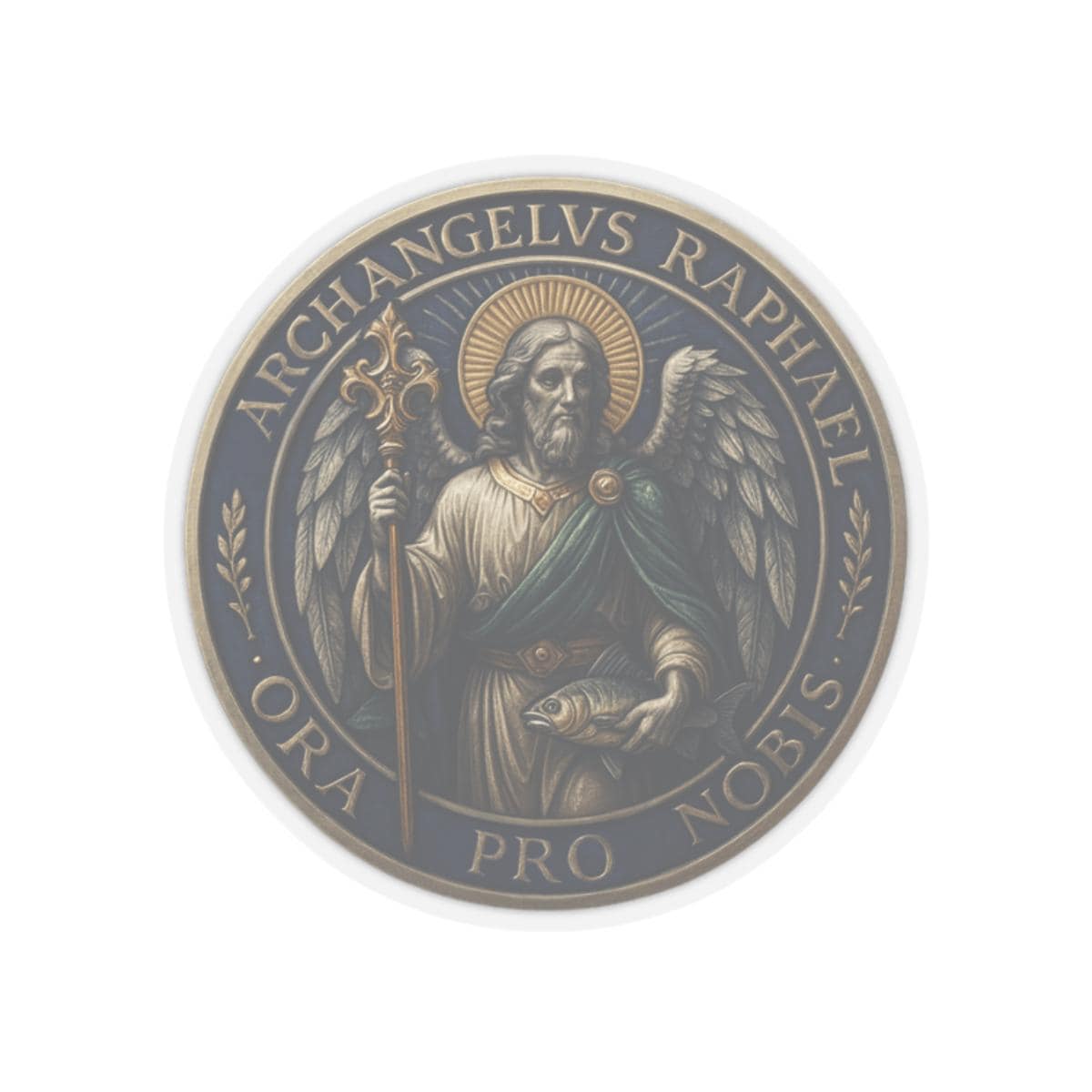 Religious Sticker Catholic St Raphael Archangel Healing Meetings ...