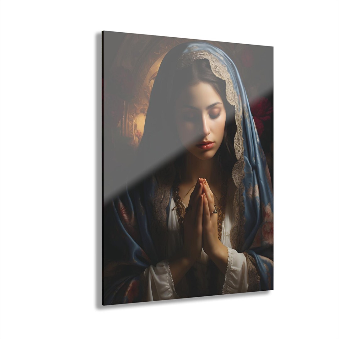 Blessed Virgin Mary Acrylic Print Holy Mother Mary Wall Art ...