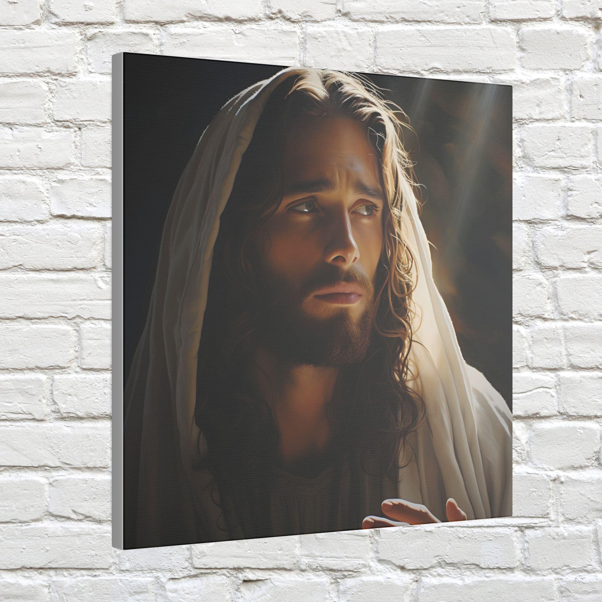 Jesus Christ Portrait in Canvas, Jesus Portrait, Jesus Christ Art ...