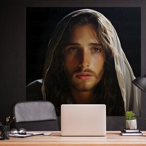 Stunning Jesus Christ Picture Printable Wall Art Jesus Art Digitally Download Christ Portrait ...