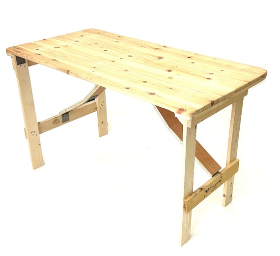 4ft wooden trestle table store