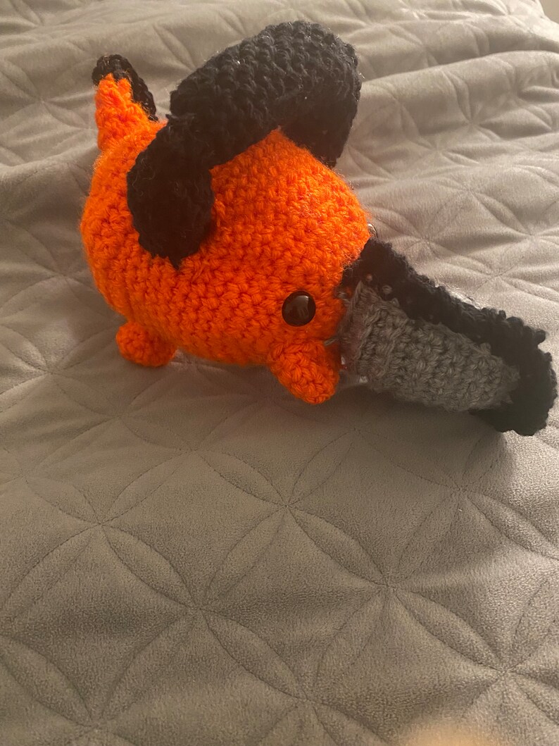 Pochita, Pochita Amigurumi, Plush Toy, Chainsaw Man, Crochet Pochita ...