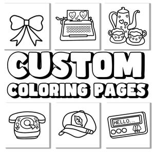 Custom Bold & Easy Coloring Pages Made-to-order Personalized Designs ...