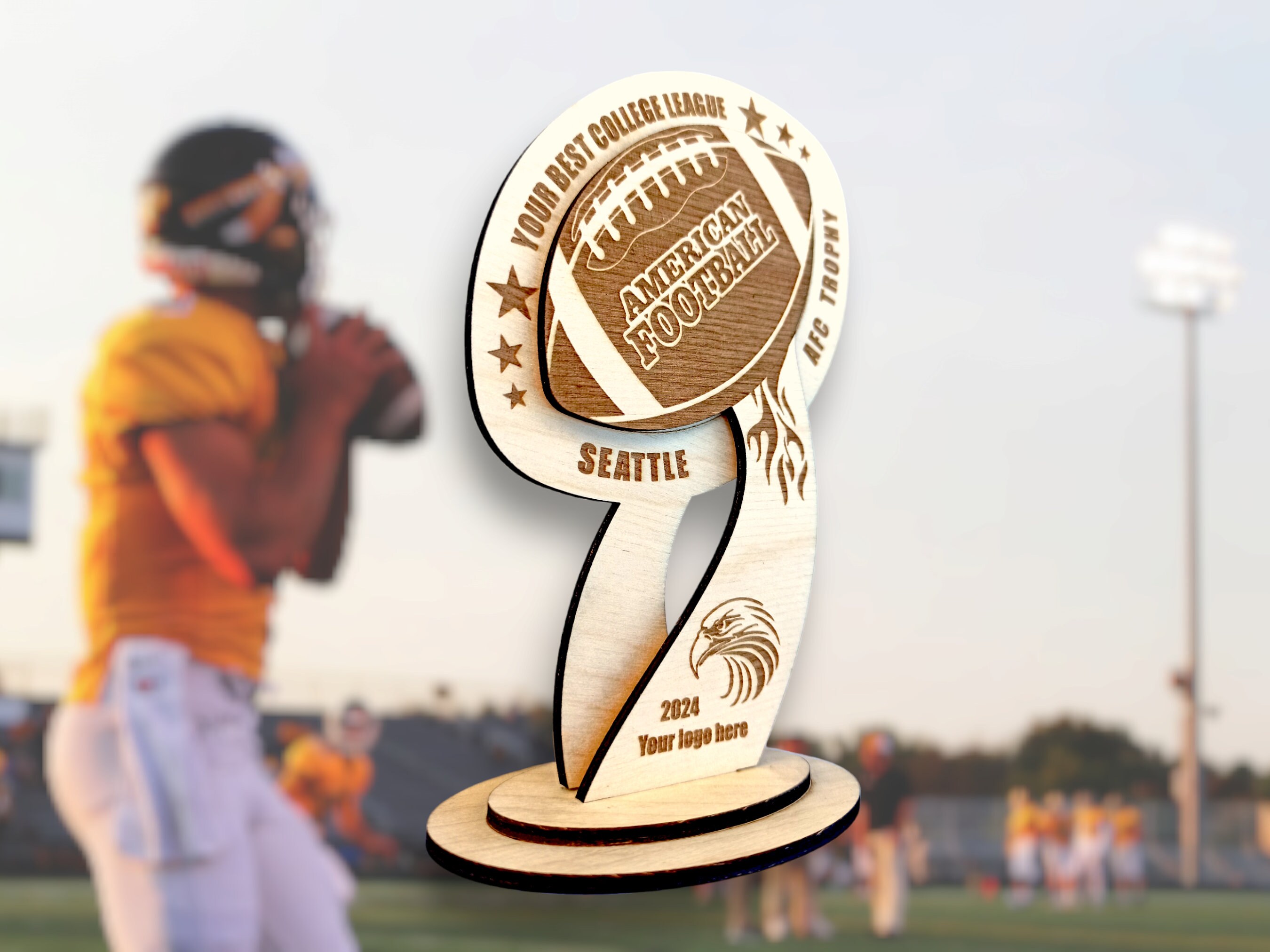 American Football Award - CDR, Ai, SVG, DFX Cut File - Instant Download ...