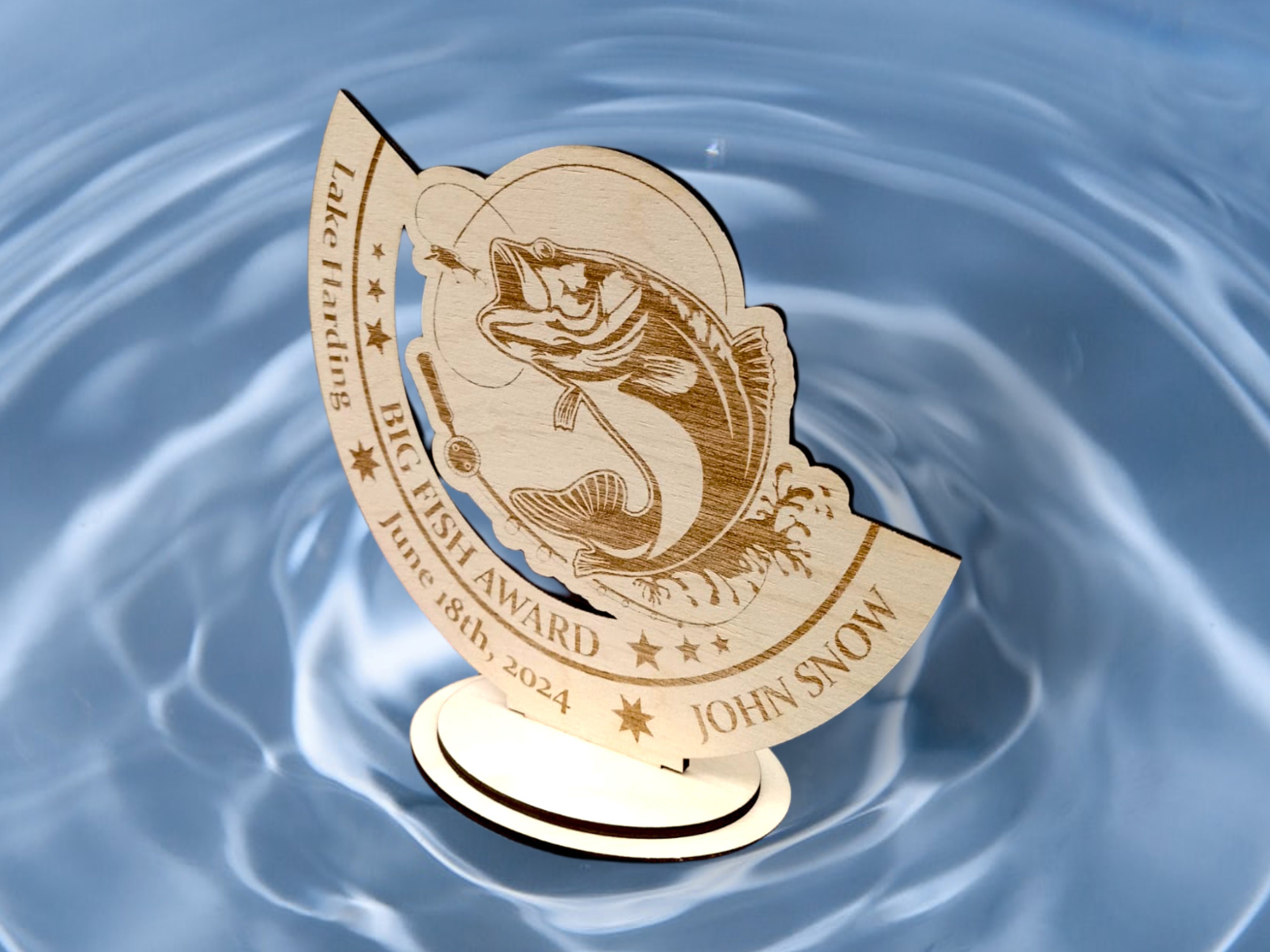 Fishing Award - CDR, Ai, SVG, DFX Cut File - Instant Download - No ...