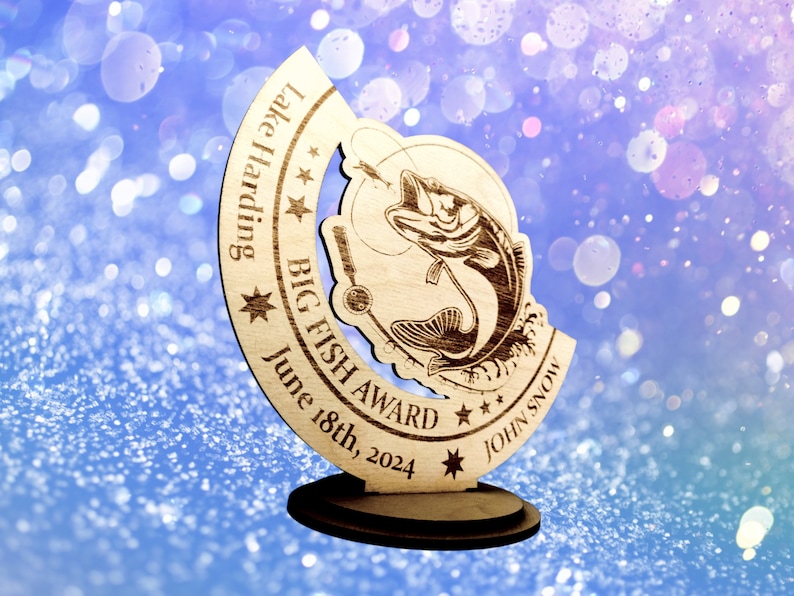 Fishing Award - CDR, Ai, SVG, DFX Cut File - Instant Download - No ...