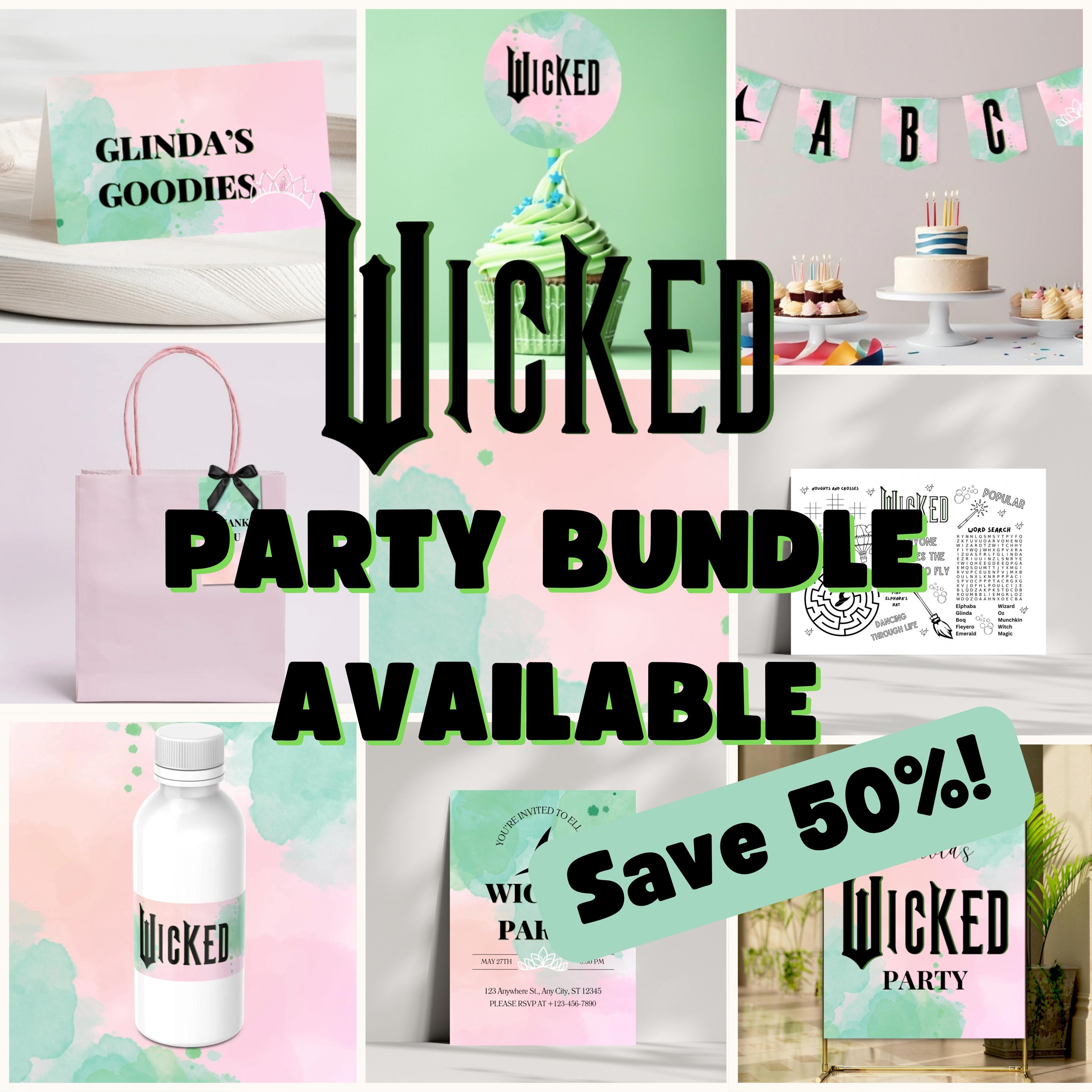 Wicked Movie Activity Sheet: Wizard of Oz Party Game (digital Download ...