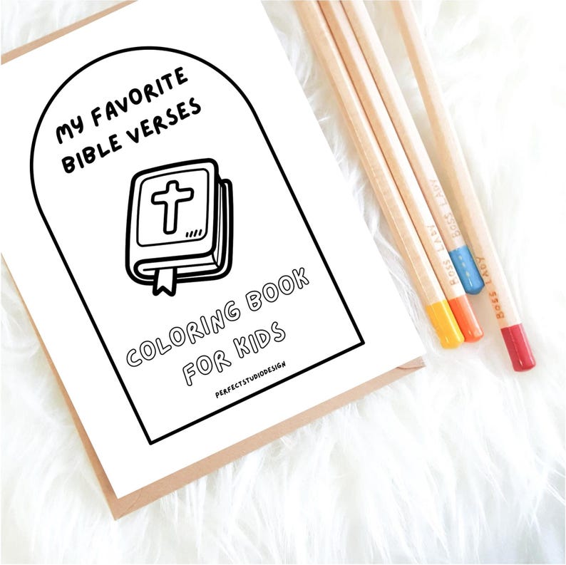 My Favorite Bible Verse Coloring Book for Kids | Printable Christian ...