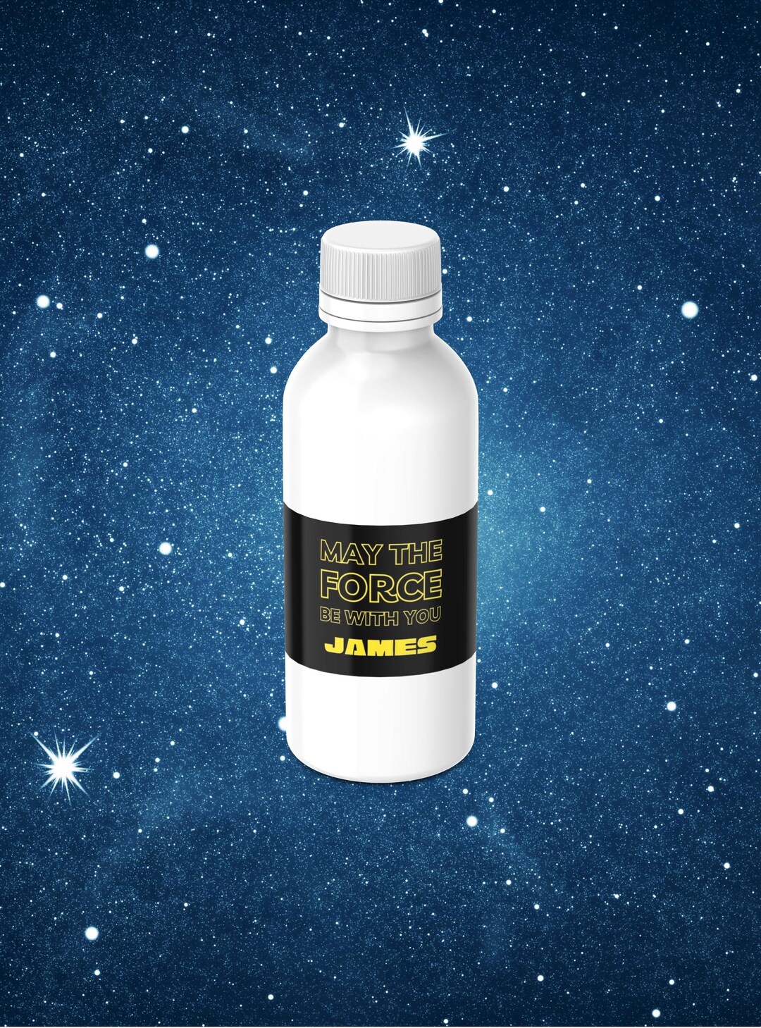 Star Wars Water Bottle Labels: Editable Jedi Party Decor (canva ...