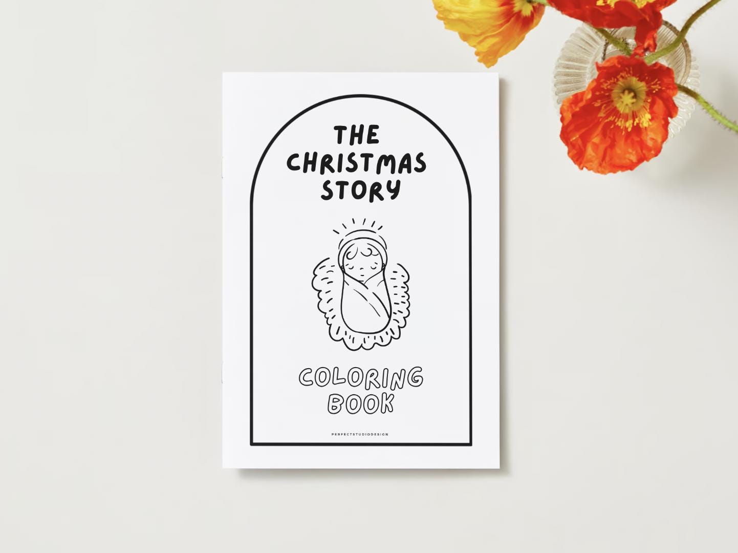 The Christmas Story Coloring Booklet & Colouring Pages - Nativity Scene ...