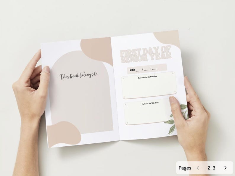 Senior Year Memory Book & Letter to Future Self | Graduation Advice ...