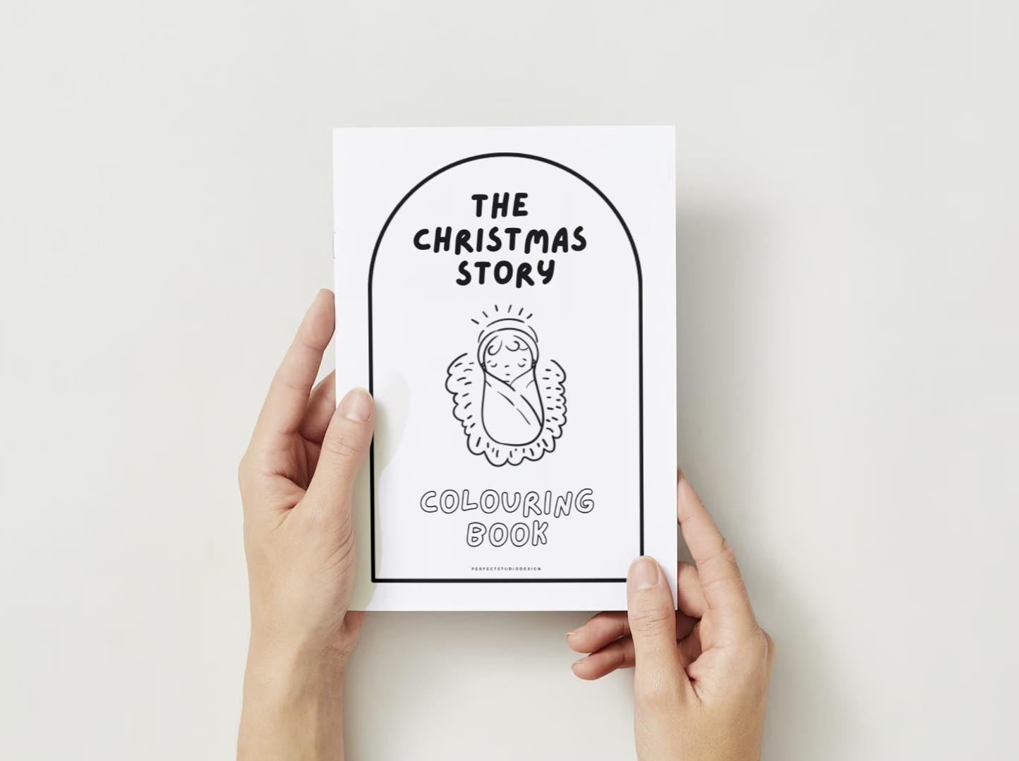 The Christmas Story Coloring Booklet & Colouring Pages Nativity Scene ...