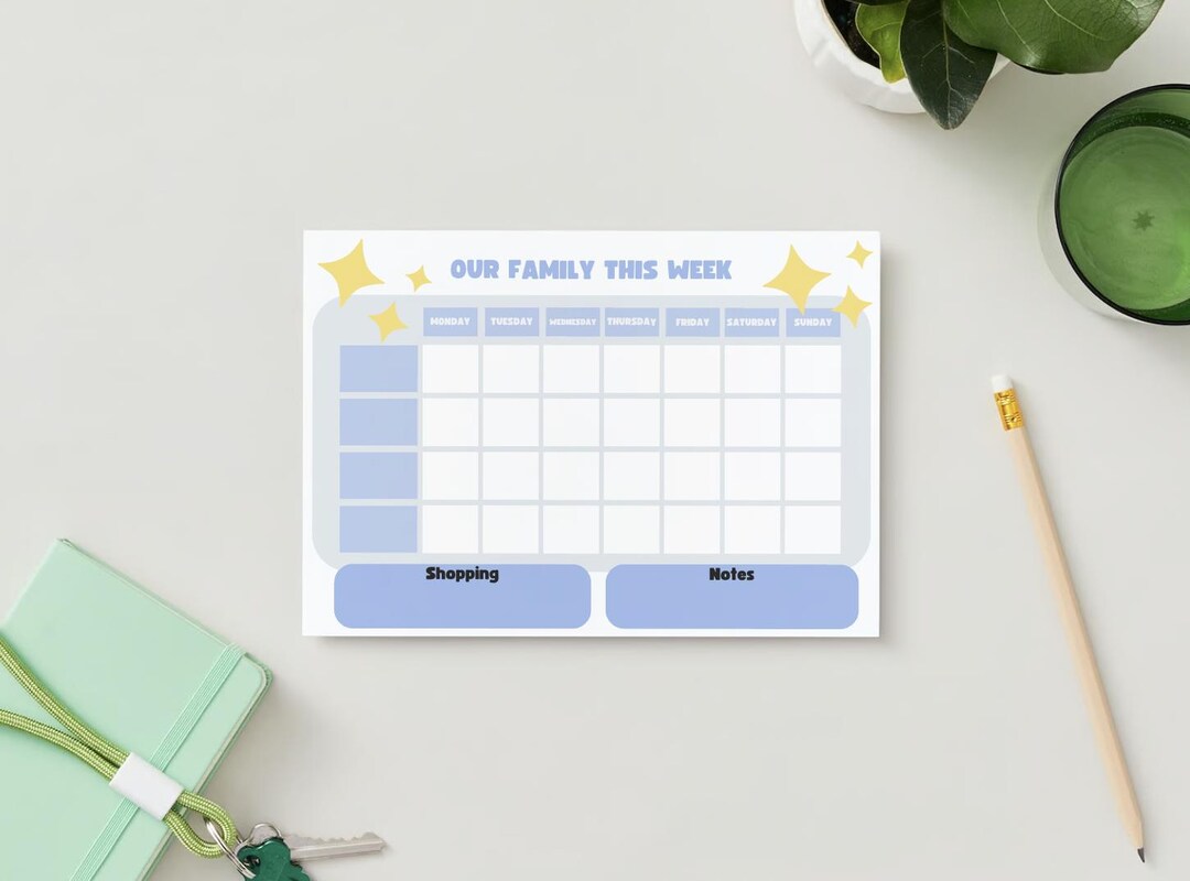 Weekly Family Planner Printable Instant Download PDF A3 & A4 Sizes ...