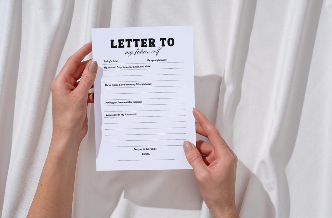 Senior Year Memory Book & Letter to Future Self | Graduation Advice ...
